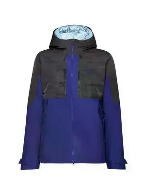JACK WOLFSKIN Hooded Panelled Jacket - Blue