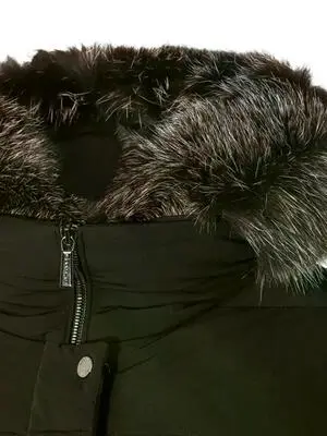 MOORER Fur-trim Hooded Coat