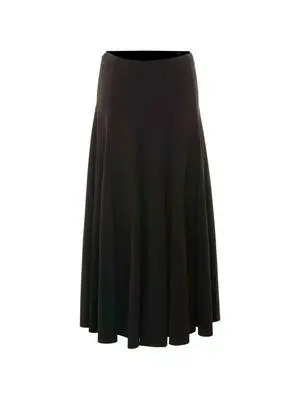 RUE DU BAC High-waisted Maxi Skirt - Black