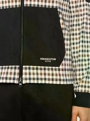 Aquascutum Club Check Zip-up Hoodie