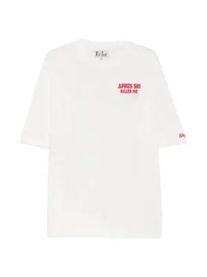 MC2 SAINT BARTH Delmar Slogan-print T-shirt - White