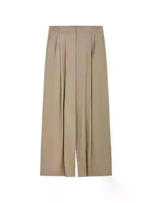 Max Mara Pleated Wide-leg Trousers - Neutrals