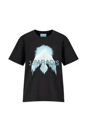 3.PARADIS Aurora Dove T-shirt - Black