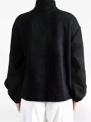 Canada Goose Tayen Fleece-texture Zip-up Jacket - Black