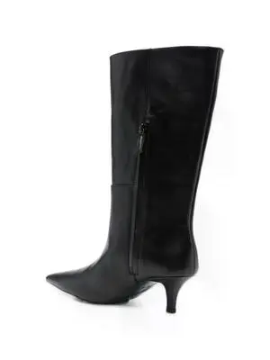 Patrizia Pepe Ring-embellished Pointed-toe Boots