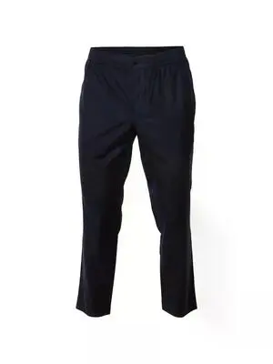 Hermès Elasticised-waist Tapered Trousers - Blue