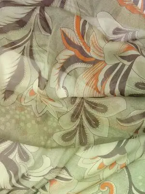 ELIZABETTA Delfina Floral-print Silk Scarf