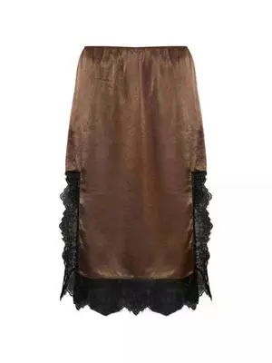 Munthe Chloa Lace-trim Midi Skirt