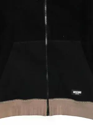 Moschino Logo-patch Zip-up Hoodie