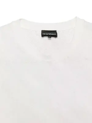 Emporio Armani Chevron-knit T-shirt