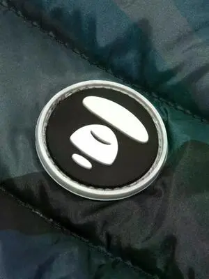 AAPE BY *A BATHING APE Moonface Camo-print Padded Jacket - Blue