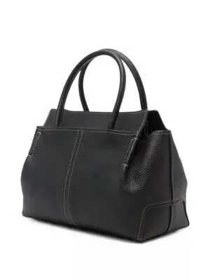 TOD'S Logo-plaque Pebbled Tote Bag