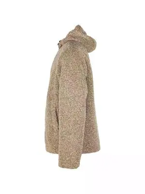 Herno Bouclé-knit Hooded Jacket