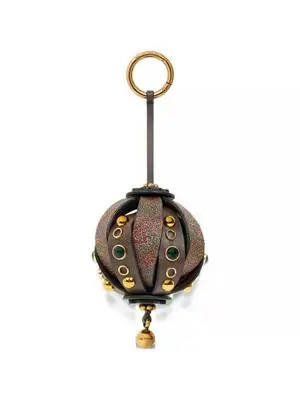 Etro Leather And Arnica Charm With Sphere