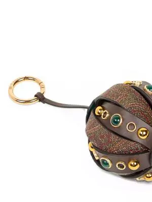 Etro Leather And Arnica Charm With Sphere