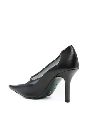 Patrizia Pepe Mesh-panelled Pointed-toe Pumps