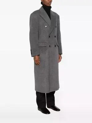DUNST Double-breasted Coat - Grey