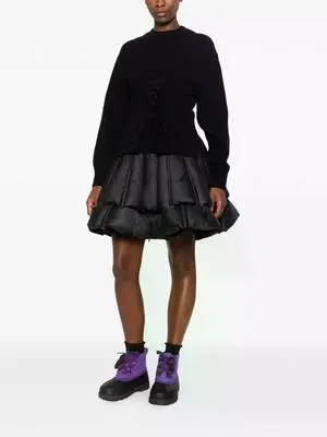 RAXXY Quilted Tiered Mini Skirt