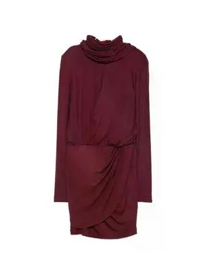 Blumarine Draped Wrap-style Mini Dress