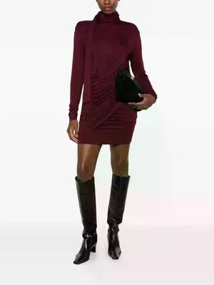 Blumarine Draped Wrap-style Mini Dress