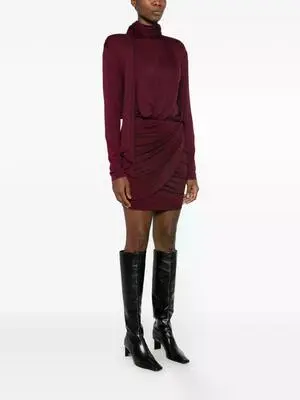 Blumarine Draped Wrap-style Mini Dress