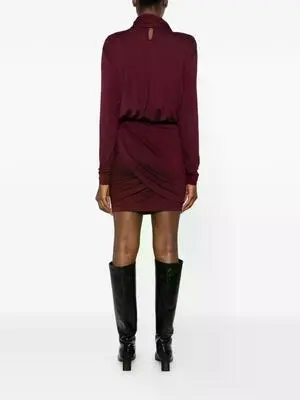 Blumarine Draped Wrap-style Mini Dress
