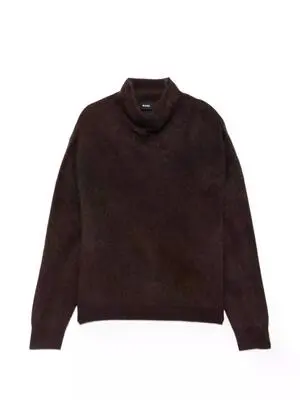 BOSS Brushed Long-sleeve Wool Sweater - Brown