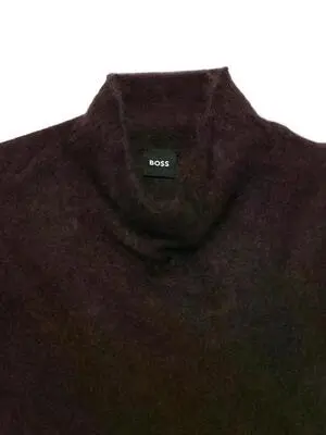 BOSS Brushed Long-sleeve Wool Sweater