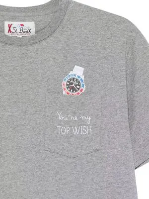 MC2 SAINT BARTH Connor Embroidered Chest-pocket T-shirt
