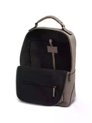 THE BRIDGE Grained Leather Backpack
