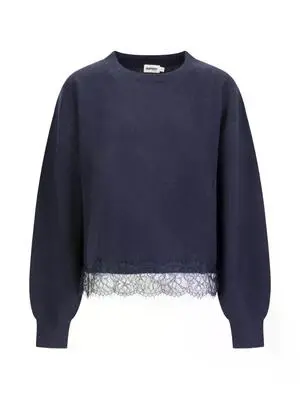 NOTSHY Lace-trim Cashmere Sweater
