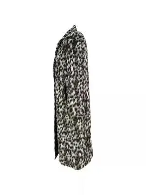 Michael Kors Leopard-print Double-breasted Coat