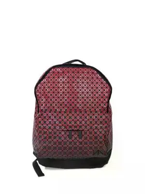 Issey Miyake Geometric-panelled Backpack - Red