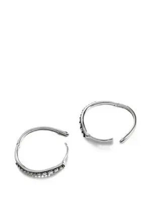 Monica Vinader Riva Pavé Diamond Hoop Earrings