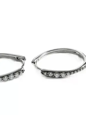 Monica Vinader Riva Pavé Diamond Hoop Earrings