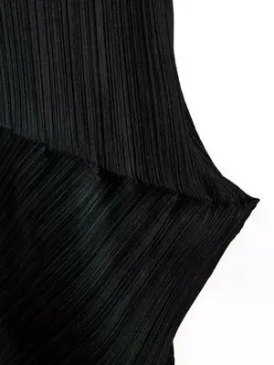 Issey Miyake Pleated Asymmetric-hem Midi Dress
