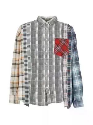 Needles Patchwork Fannel Shirt - Grey
