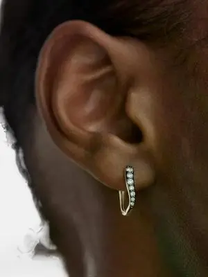 Monica Vinader Small Riva Pavé Diamond Hoop Earrings