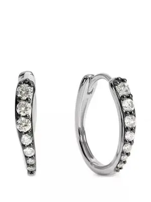 Monica Vinader Small Riva Pavé Diamond Hoop Earrings