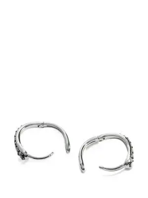 Monica Vinader Small Riva Pavé Diamond Hoop Earrings