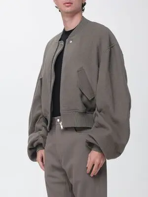 Rick Owens Oversized Padded Virgin Wool Bomber Jacket With Dropped Shoulders