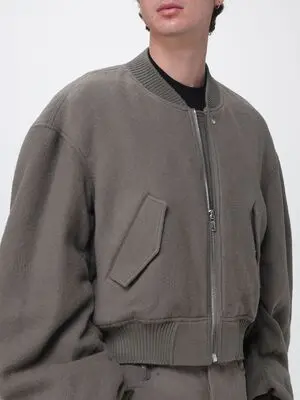 Rick Owens Oversized Padded Virgin Wool Bomber Jacket With Dropped Shoulders