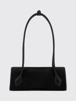 Alaïa Le Teckel Flap Leather Shoulder Bag With Envelope Closure - Black