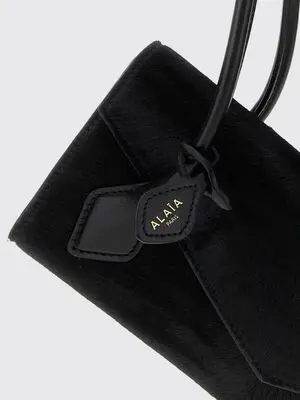 Alaïa Le Teckel Flap Leather Shoulder Bag With Envelope Closure - Black
