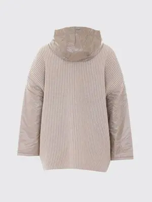 Herno Short Wool And Nylon Jacket With Padded Hood