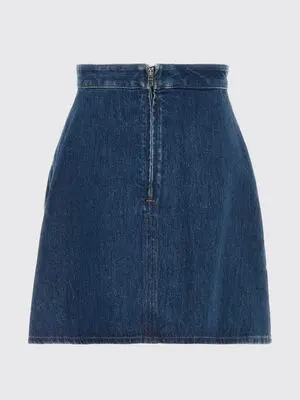 Givenchy High-waisted Cotton Denim Pencil Mini Skirt