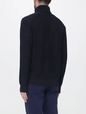 Paul & Shark Long-sleeved Wool Turtleneck Jumper With Buttons And Ribbed Trims