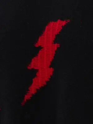 Zadig&Voltaire Graphic Print Cashmere Crewneck Jumper With Dropped Shoulders