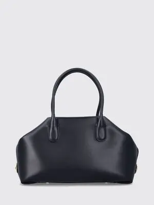 THEMOIRE Talia Flared Vegan Leather Handbag With Removable Shoulder Strap