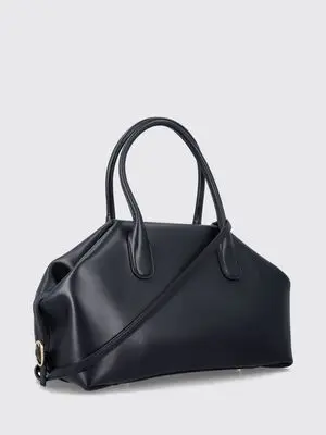 THEMOIRE Talia Flared Vegan Leather Handbag With Removable Shoulder Strap